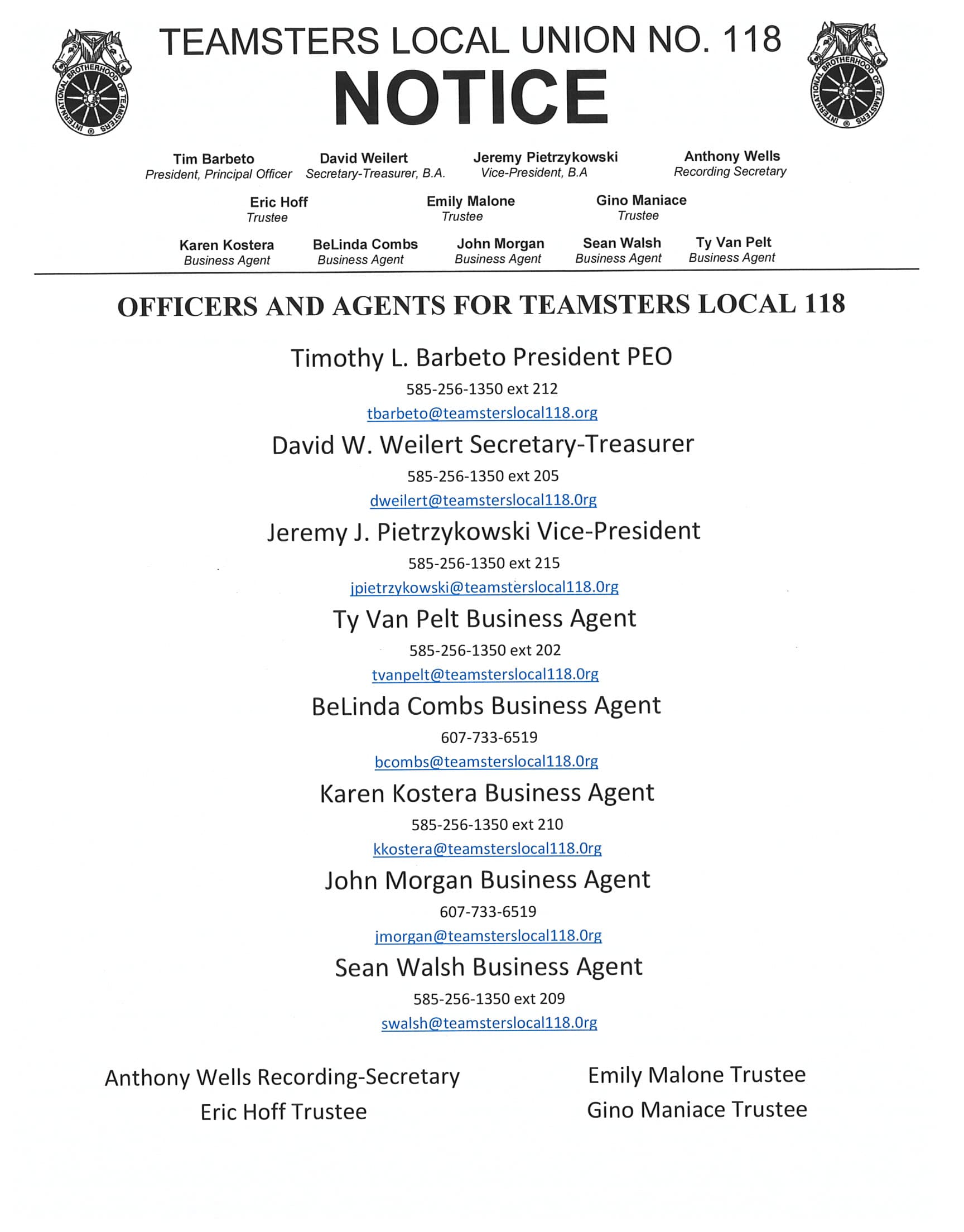 Teamsters 118 | Home