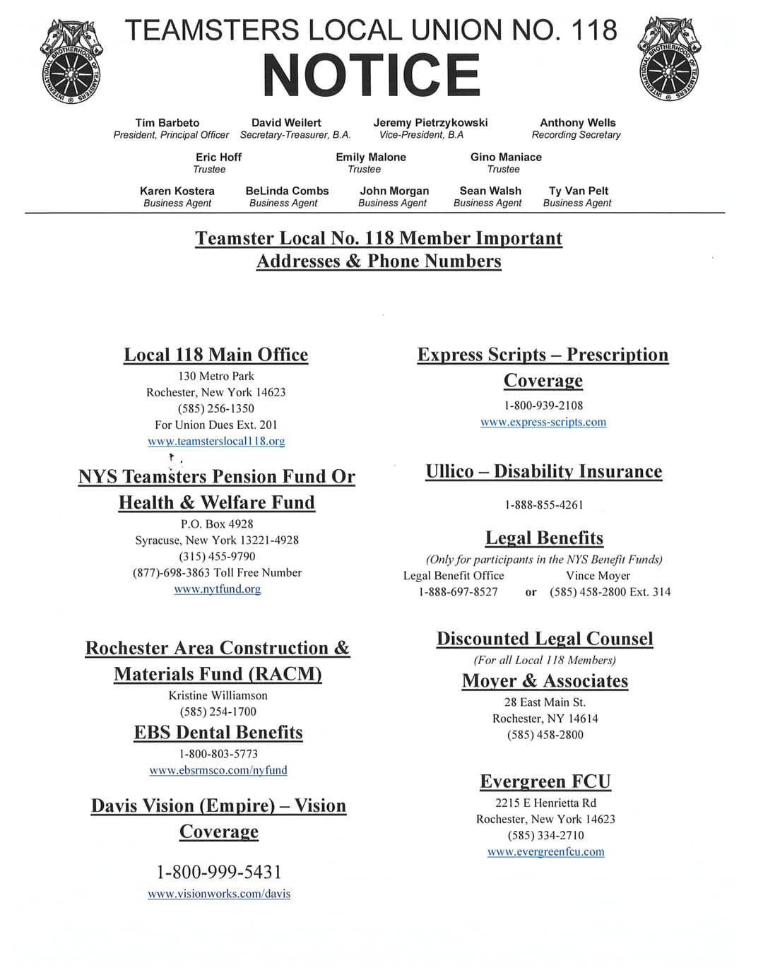 Teamsters 118 | Home