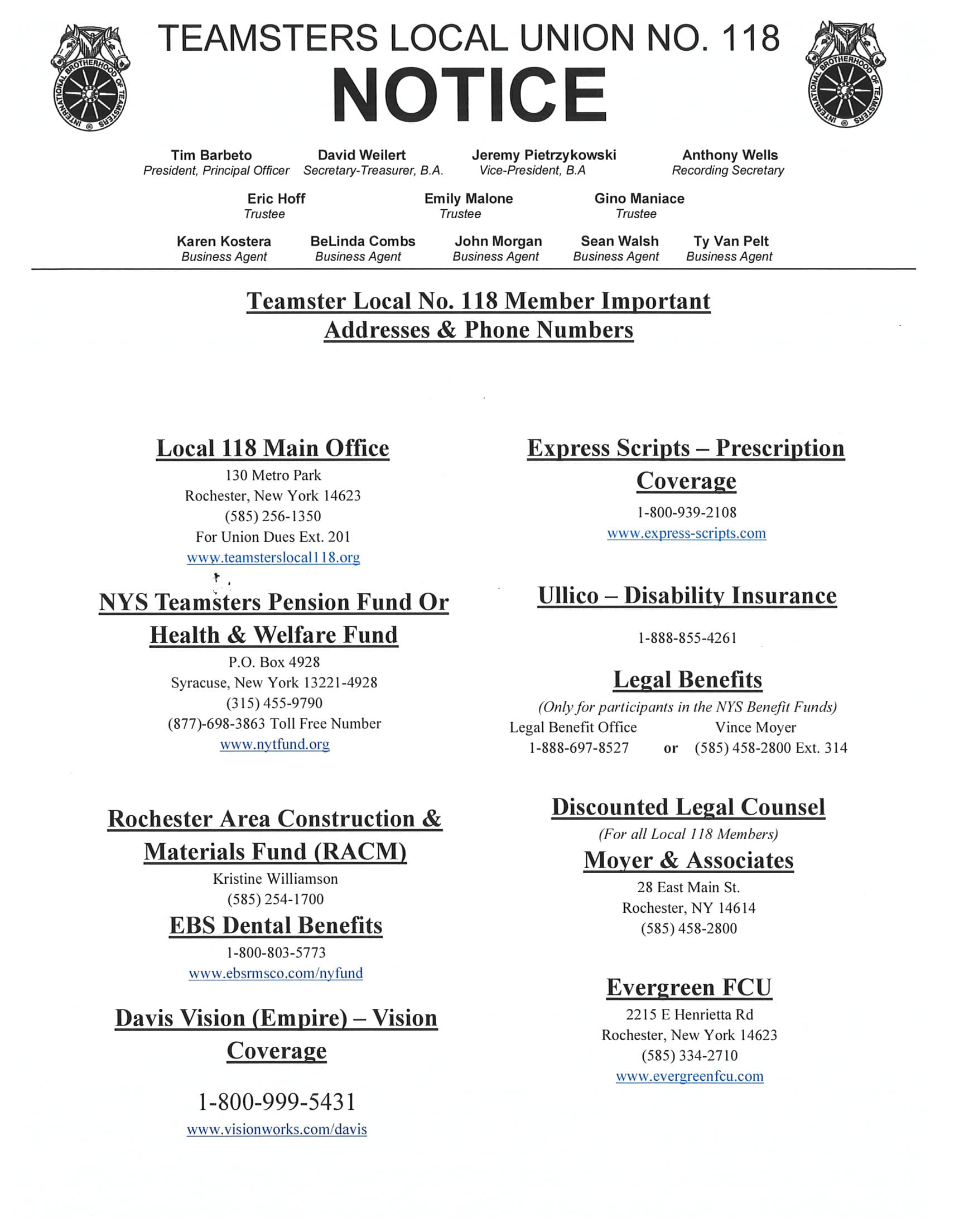 Teamsters 118 | Home